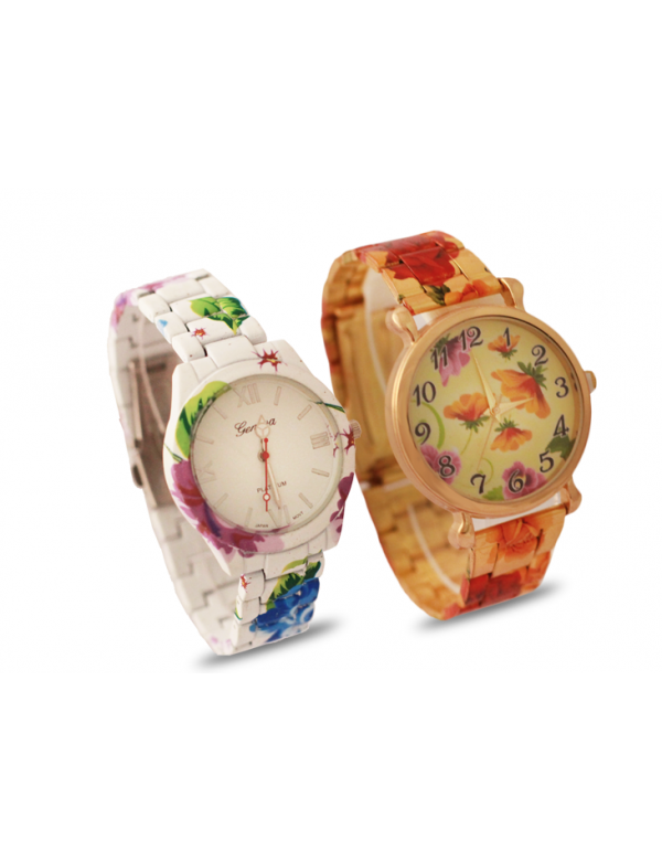 Buy 2 In 1 Bundle Offer, Qmax Fancy Watch For Women Gold, Geneva ...