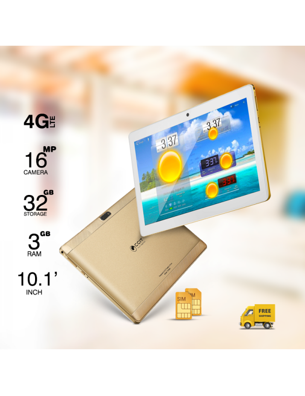 CCIT T3Max, SIM Tablet, 10.1 inch, Android 6.0, 4G, 32GB, 3GB, WiFi ...