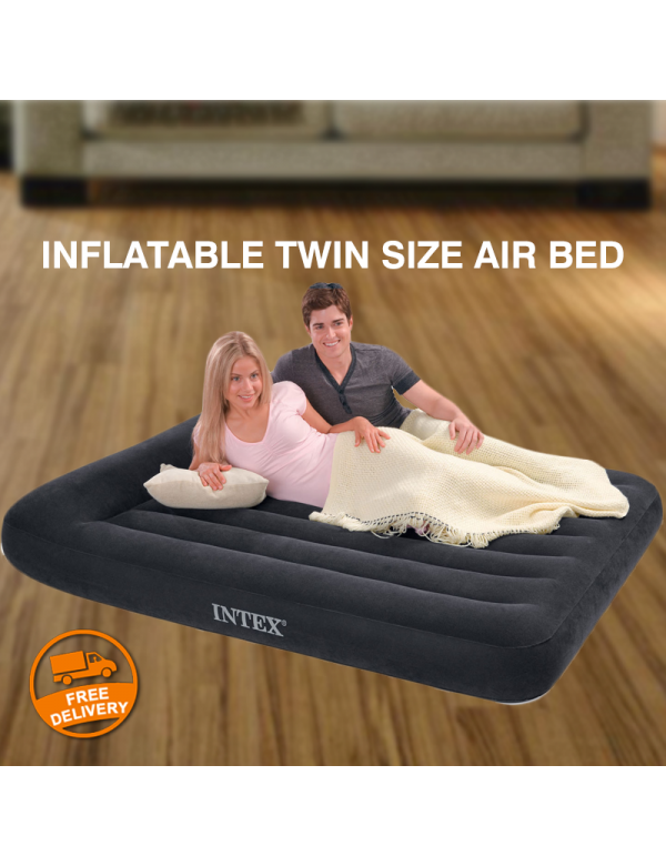 Intex Classic Downy Inflatable Twin Size Air Bed, 68758NP